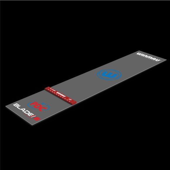 Winmau PDC Clearzone PVC Dart Mat with Integrated Oche – Mack Darts
